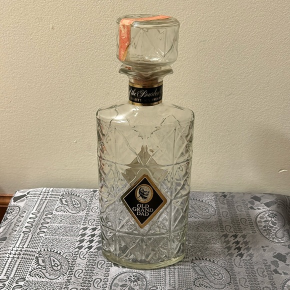 Dining | Vintage Old Grand Dad Bourbon Empty Decanter Bottle With ...